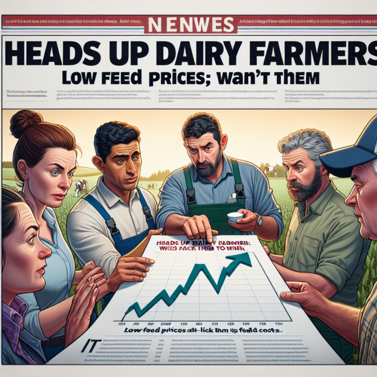 Act now! Lock in low feed prices before they spike. Dairy farmers ...