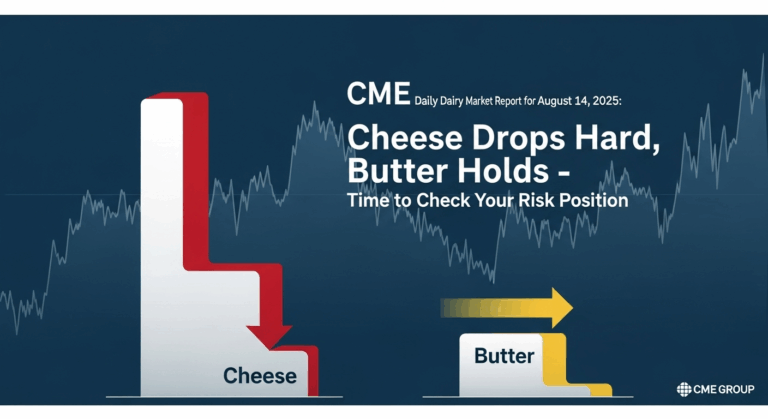 CME Daily Dairy Market Report for August 14, 2025: Cheese Drops Hard ...