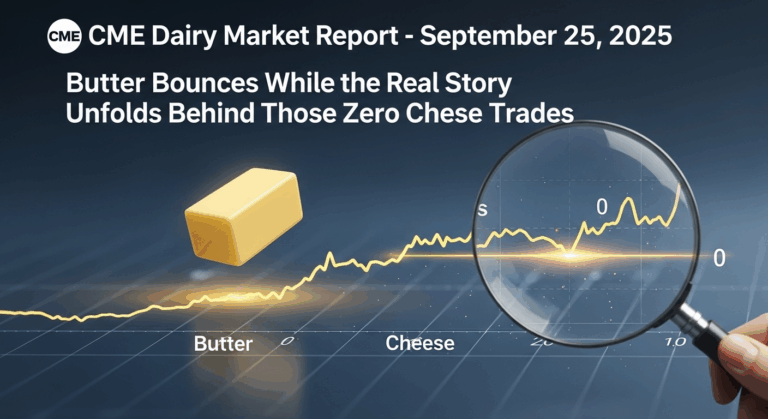 Zero cheese trades today, while butter jumped 2¢—markets signaling a ...
