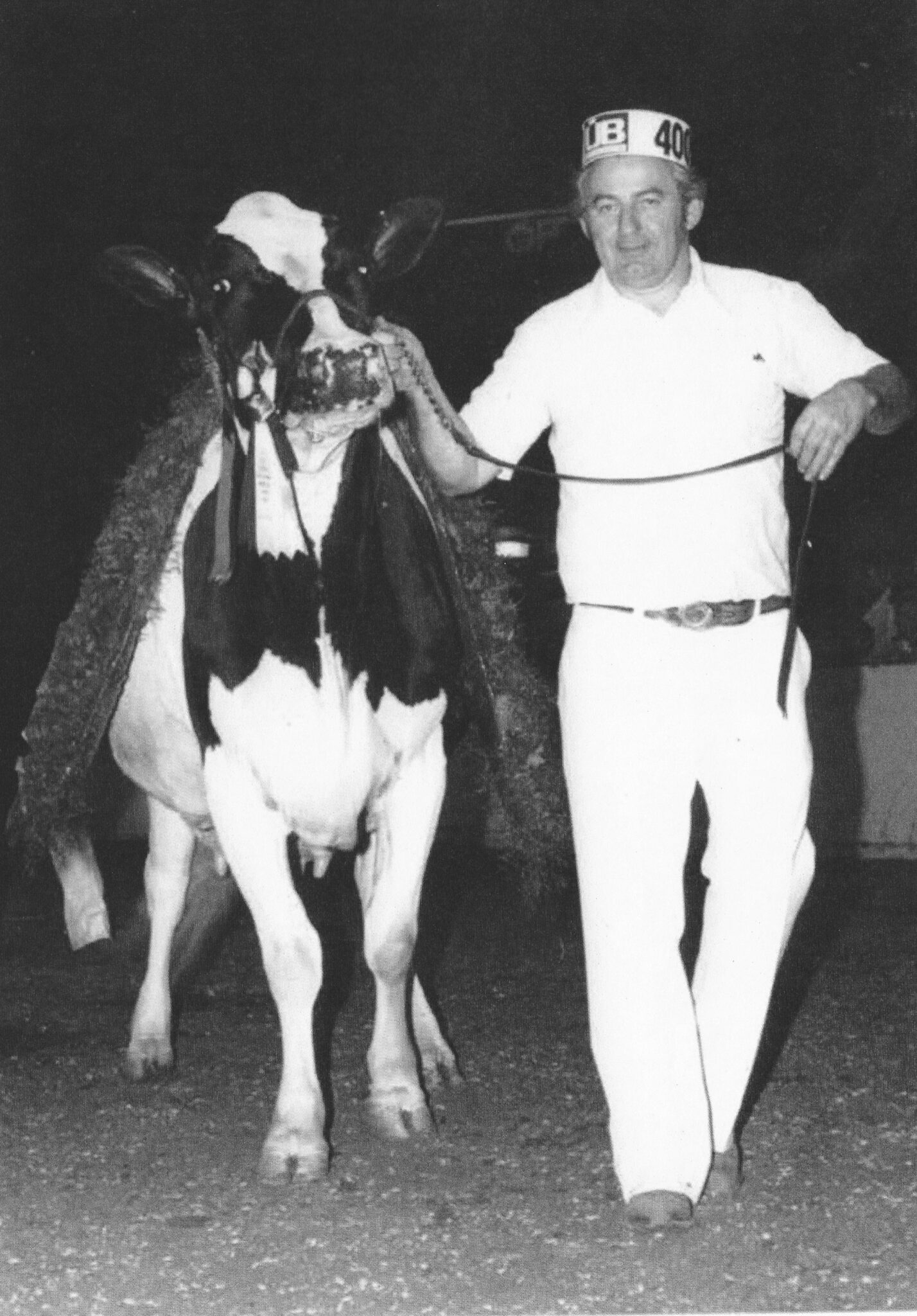 Bertram Stewart at the halter of A Millervale Brett Maude, one of the ...