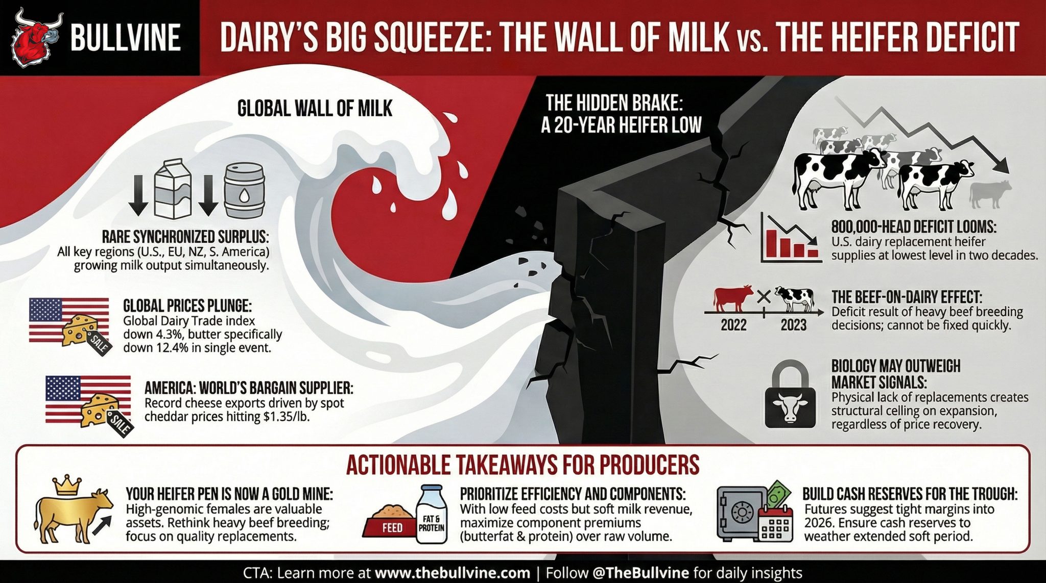 Every major dairy region is producing more milk—at the exact same time ...