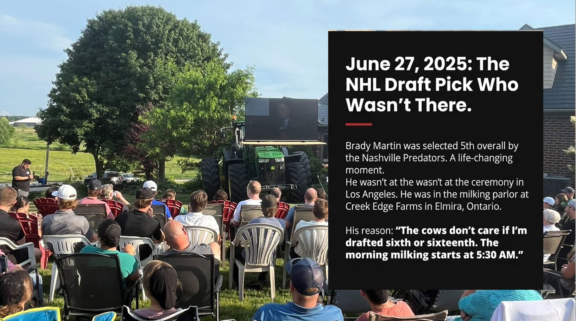 Brady wasn’t there.