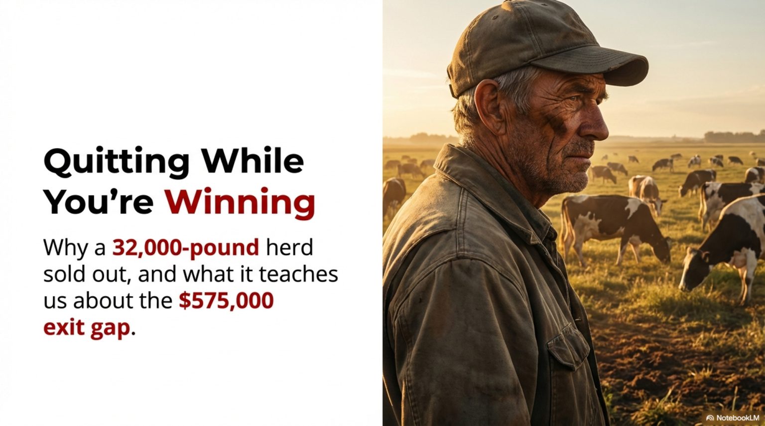 This isn’t a story about failed farms. These herds were performing. The ...